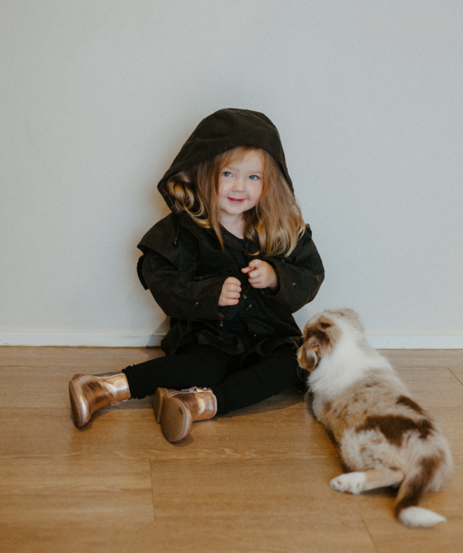 The Darling – Girls Toddler Oilskin Jacket – Didgeridoonas